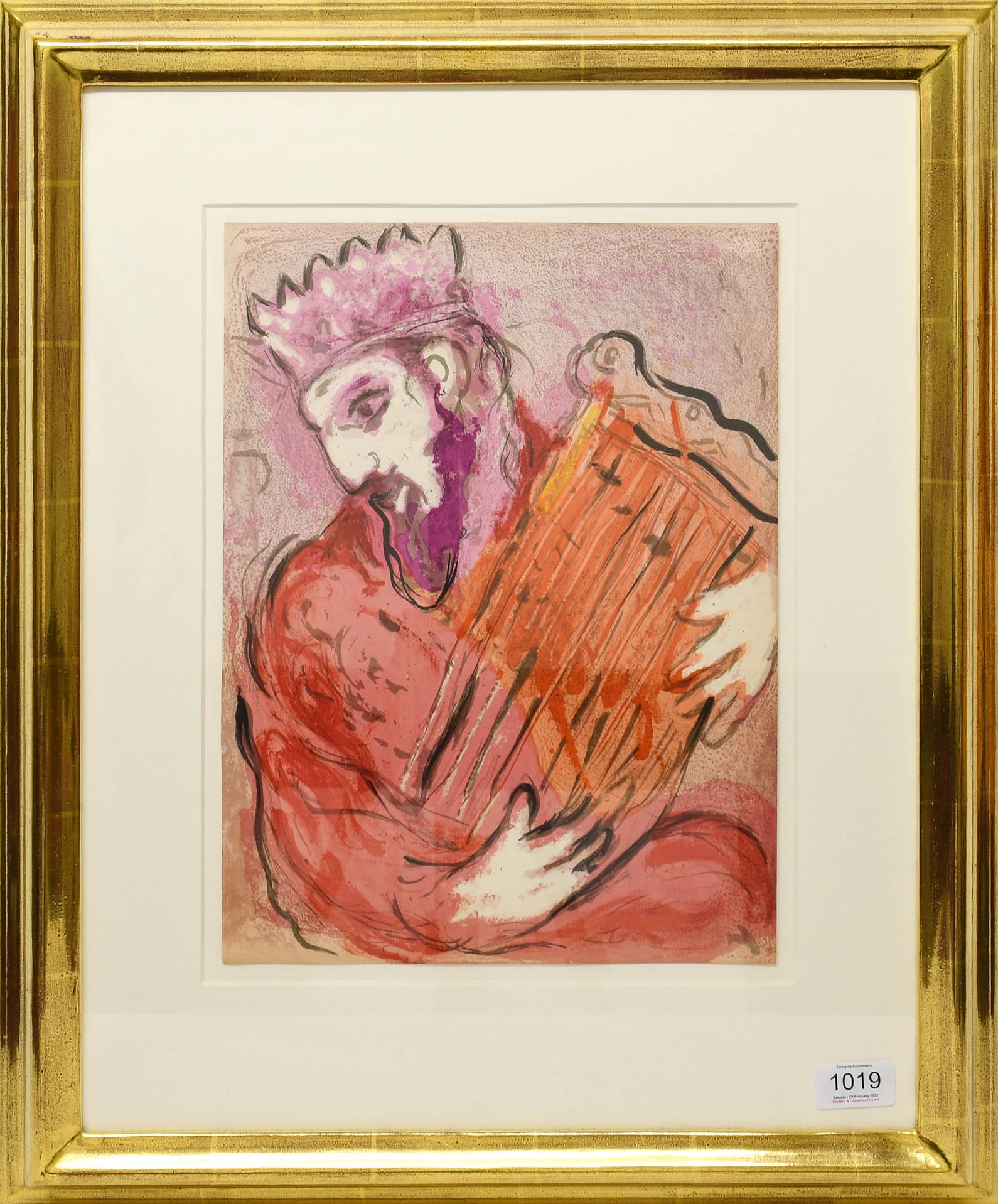 Marc Chagall | David and His Harp | MutualArt