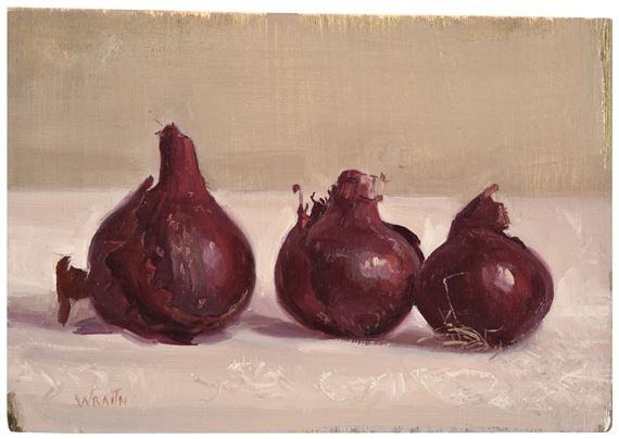 Robbie Wraith | Three red onions | MutualArt