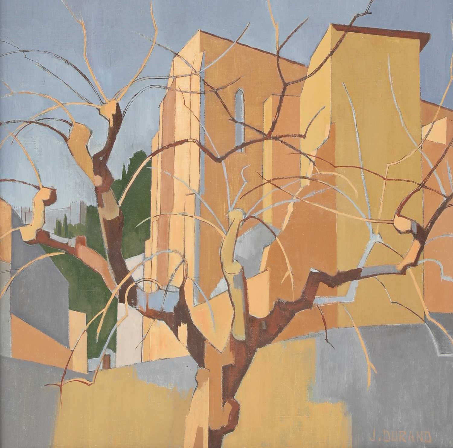 Jean Durand | View of a church and tree | MutualArt