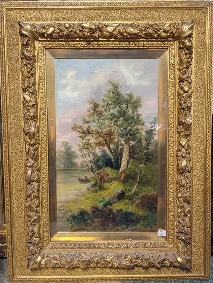 Georg Haller | Boating on the river; and On the road | MutualArt