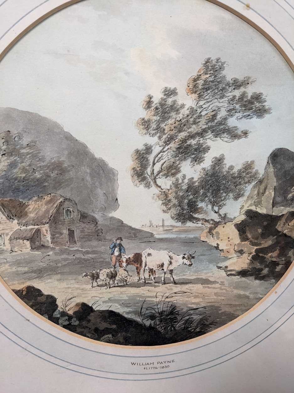 William Payne | a drover with cattle in a landscape | MutualArt