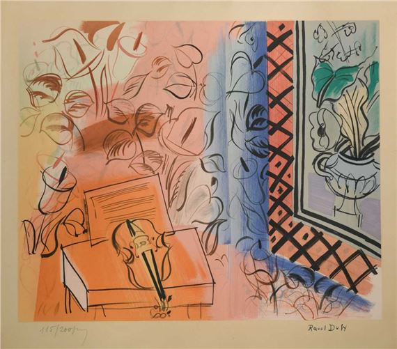 Raoul Dufy | Still life with Violin | MutualArt