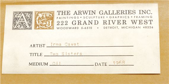 Irma Cavat | TWO SISTERS | MutualArt