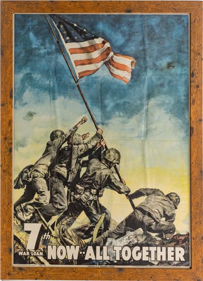 Cecil Calvert Beall | RAISING THE FLAG AT IWO JIMA (1945) | MutualArt