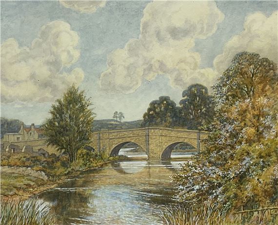 Nathan Stanley Brown | Ayton Bridge with the High Hall in the distance ...
