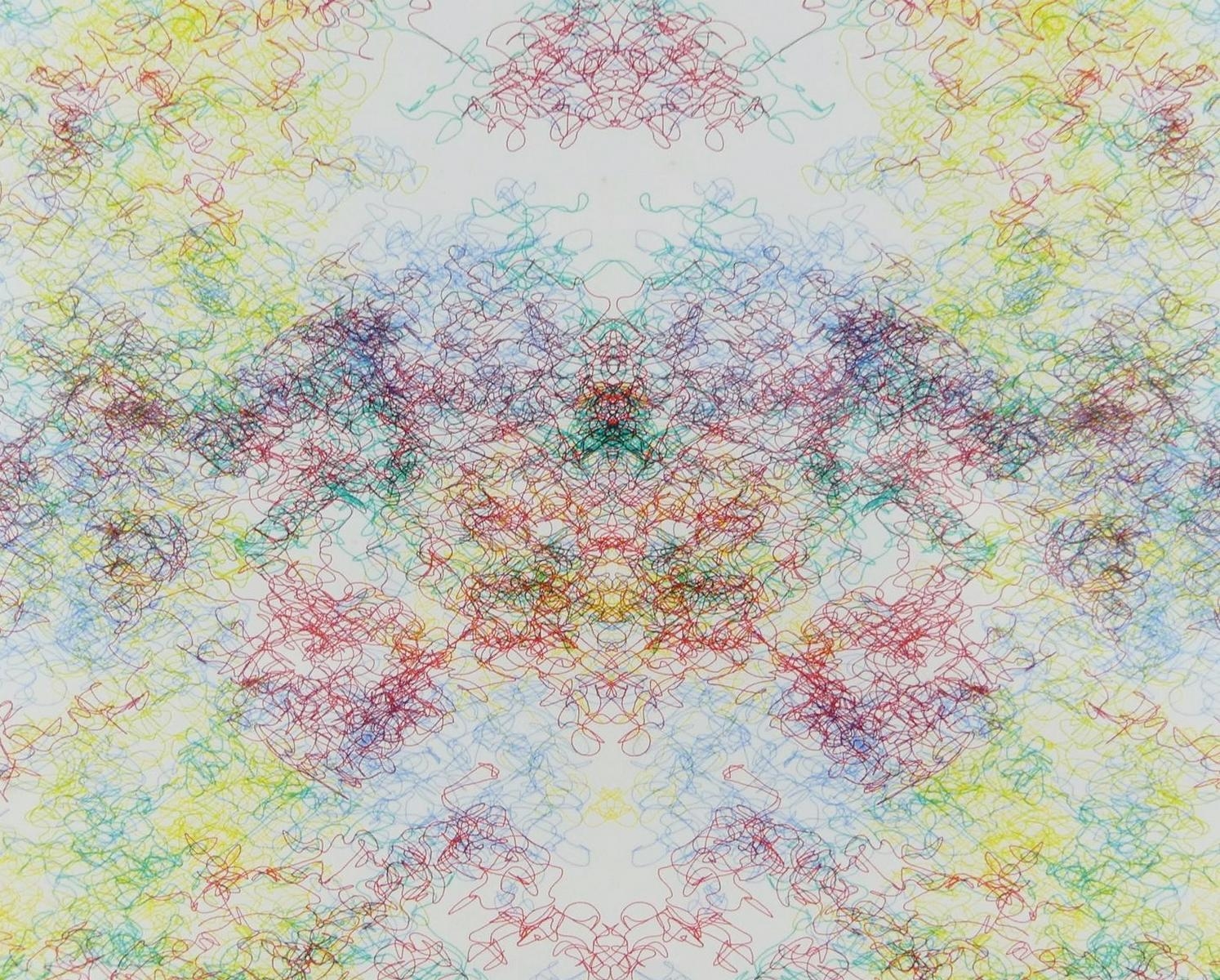 Roman Verostko | Algorithmic multi-coloured pen and ink on paper (1929 ...