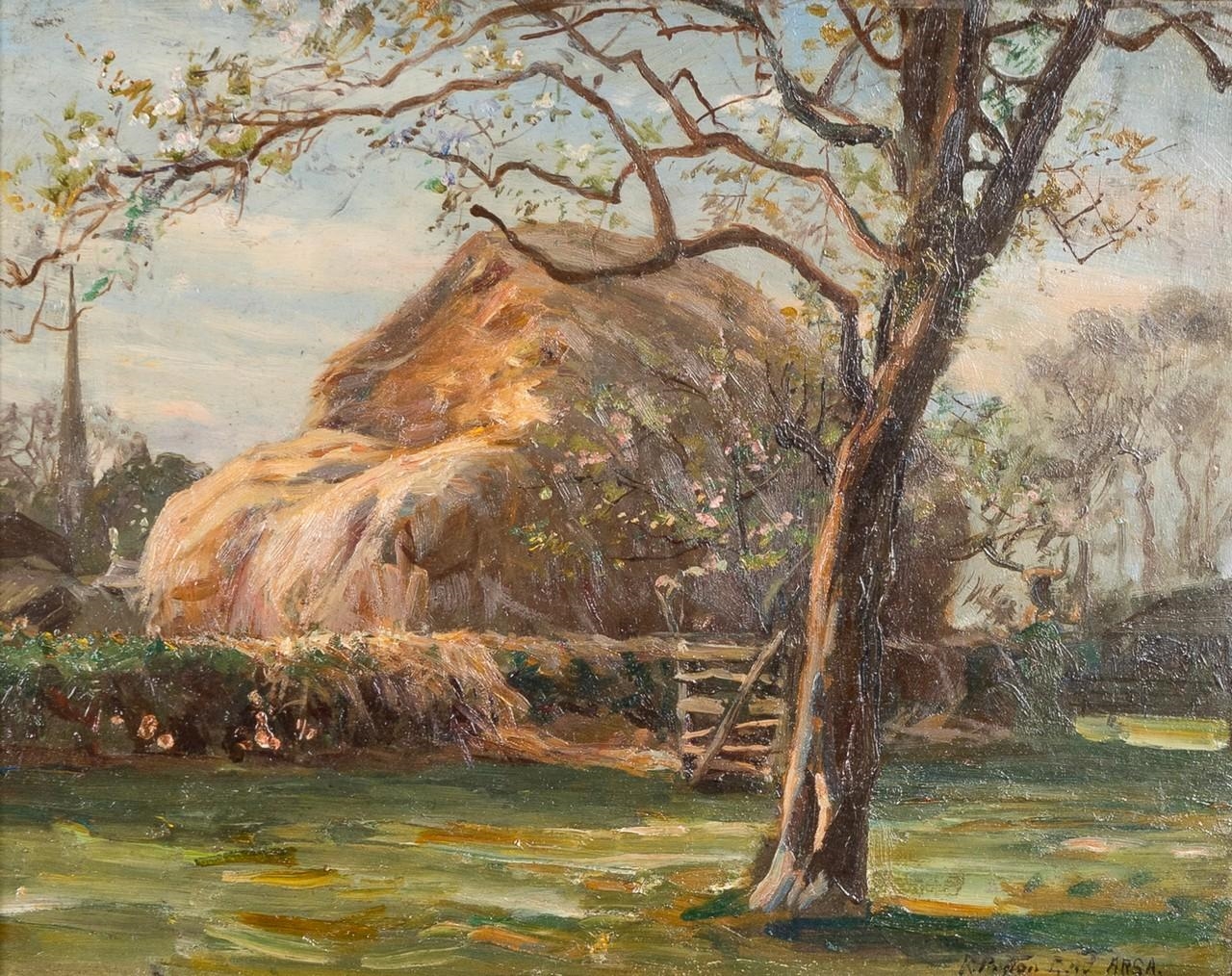 Robert Payton Reid | a summer day east linton | MutualArt