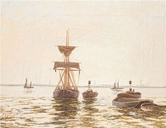 E. Bercher | vessels at sea | MutualArt