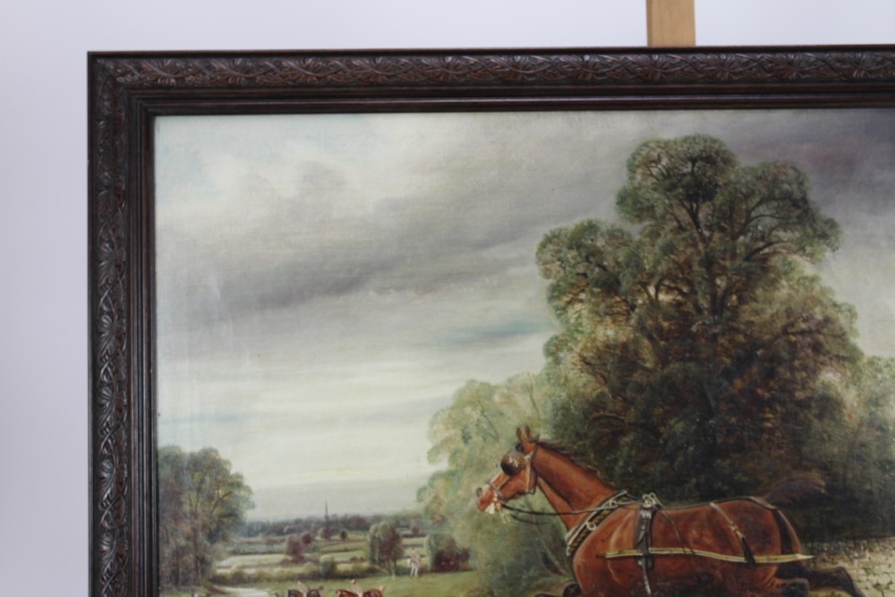 Edward Priestley | A runaway cart horse chasing the hunt | MutualArt