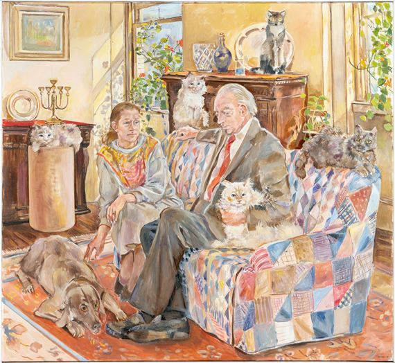 Edith Kramer | Couple and Their Animals (1987) | MutualArt