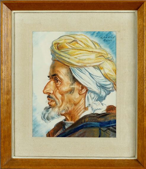 Louis John Endres | Portrait d'Homme au turban | MutualArt