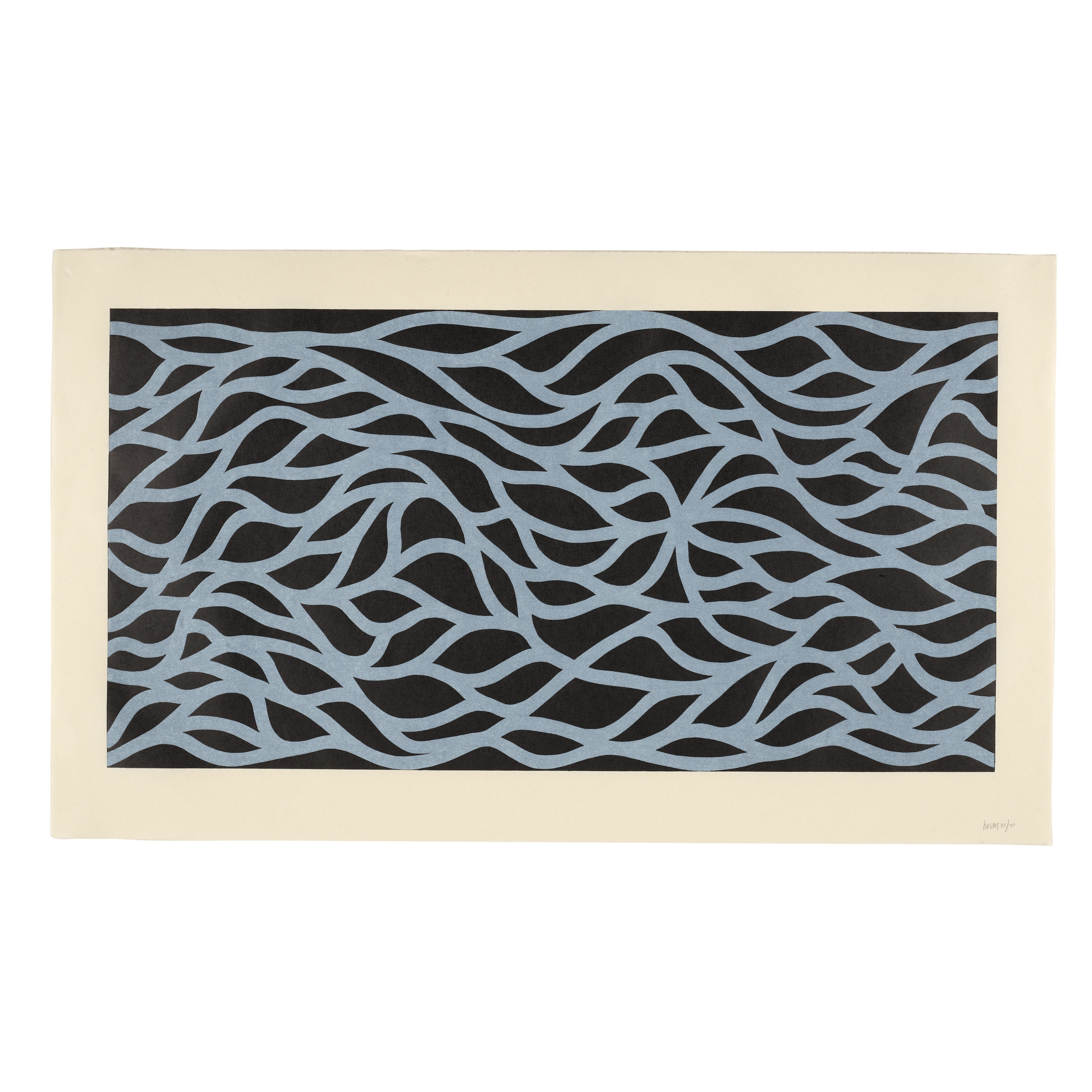 Sol LeWitt | Loopy Doopy, White on Black (1999) | MutualArt