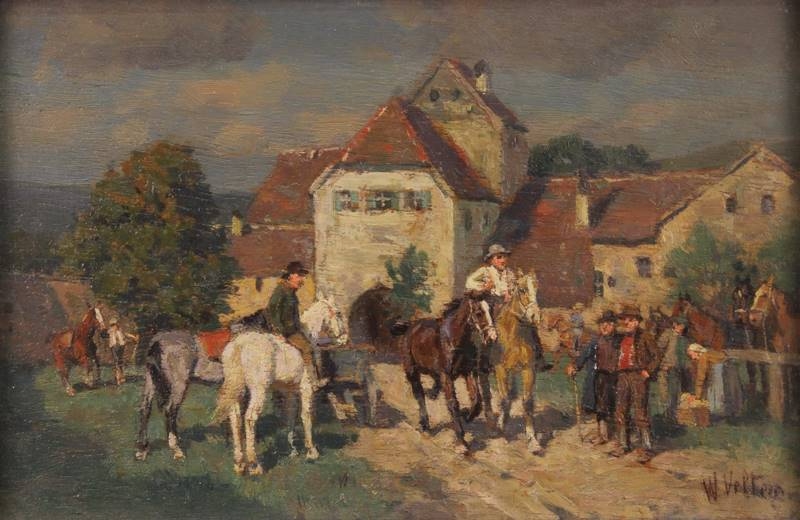 Wilhelm Velten | Pferdemarkt | MutualArt