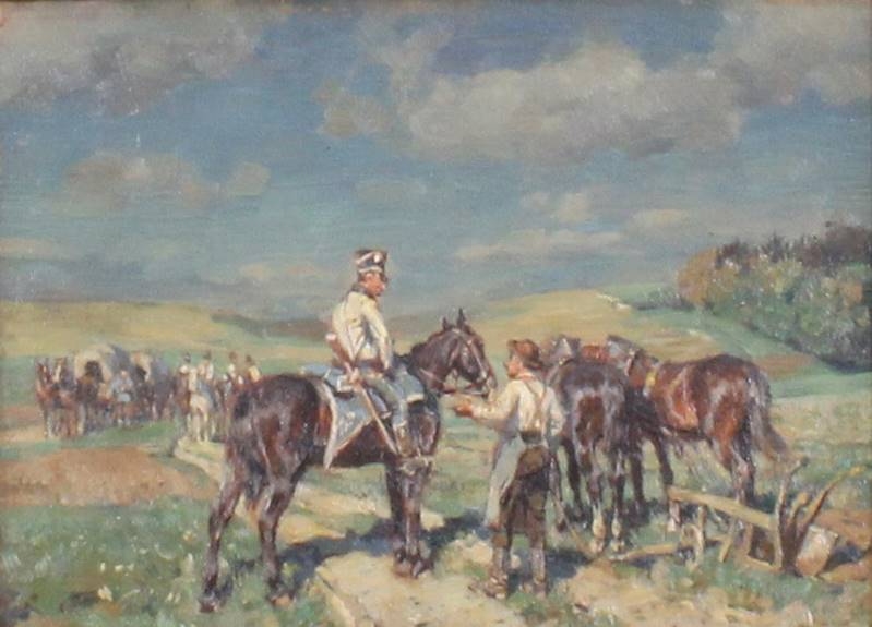 Wilhelm Velten | Berittene Soldaten | MutualArt