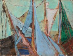 Anne Bonnet | Composition aux voiliers | MutualArt