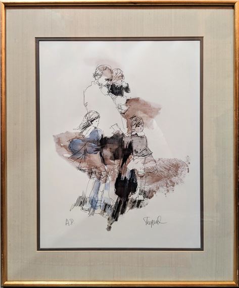 Richard Shepard | Father and Children (Circa 1975) | MutualArt