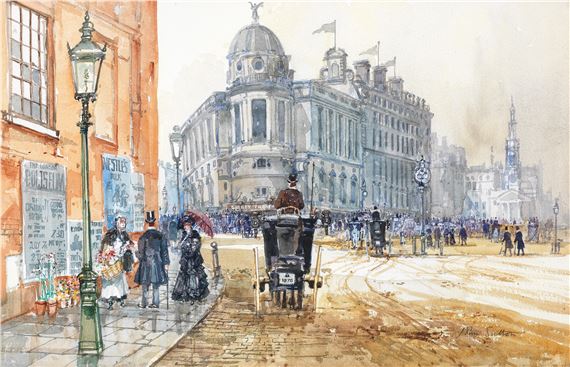 John Sutton | Street scenes of London in the late 19th century | MutualArt