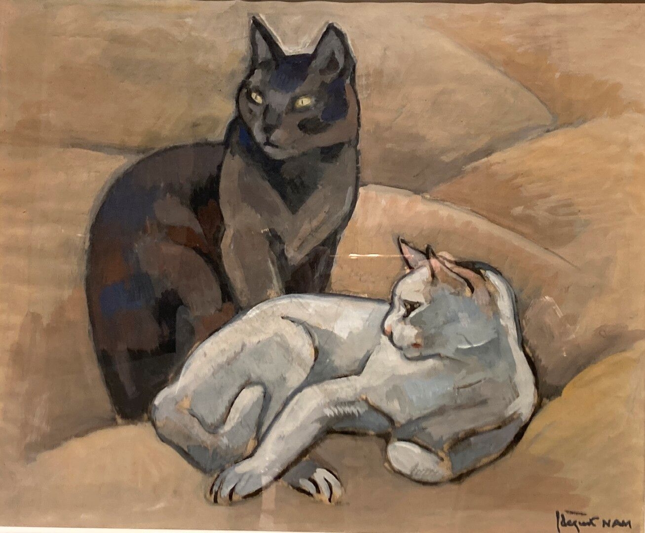 Jacques Nam | Trois chats | MutualArt