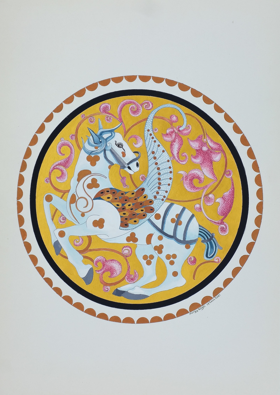 Nuray Bilgili | Tulpar, the winged horse in Turkish mythology, | MutualArt