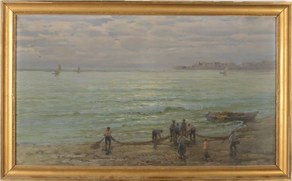 Federico Morello | Preparando le reti (1929) | MutualArt