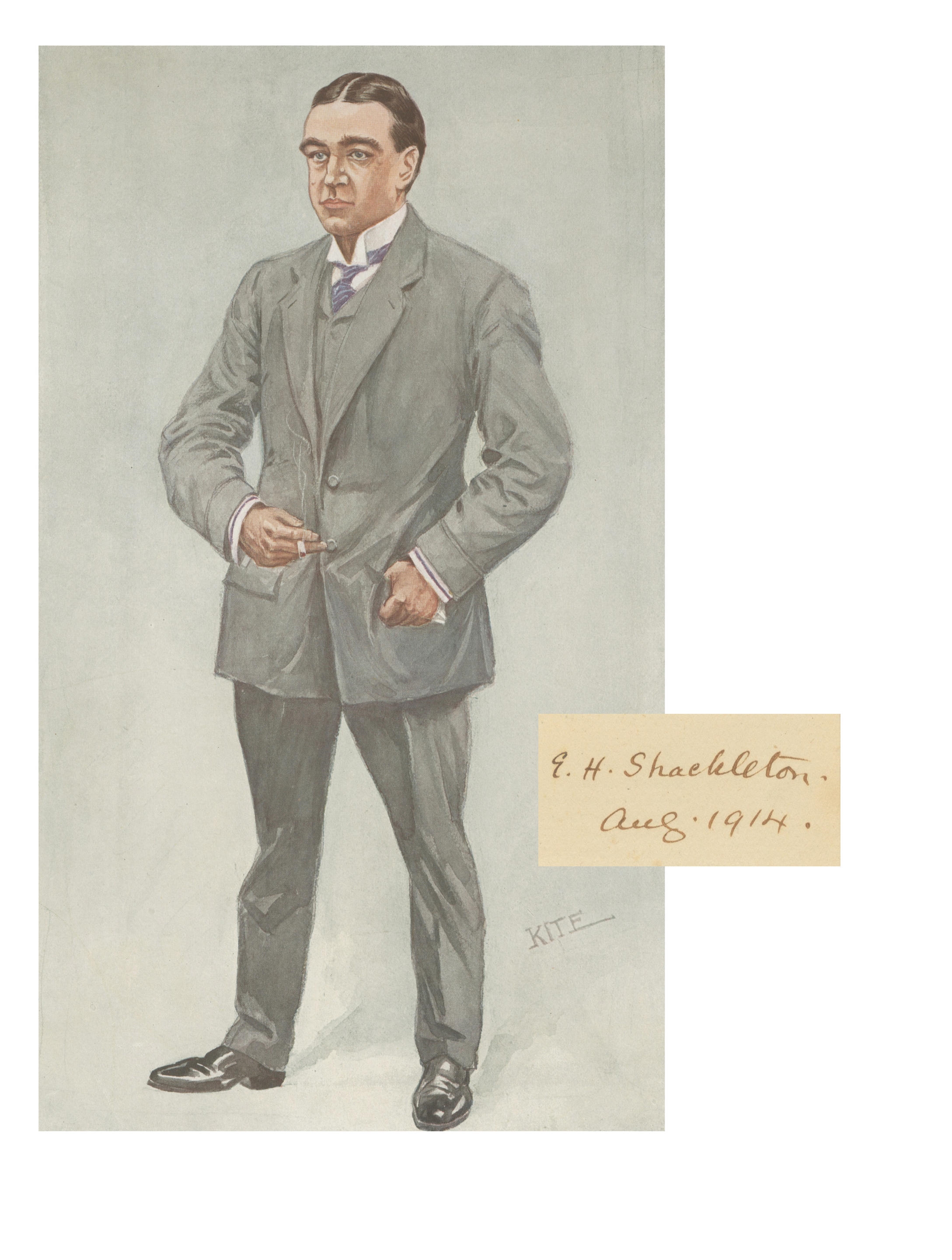 Ernest Henry Shackleton | Sir Ernest Henry Shackleton ('Men of the Day ...