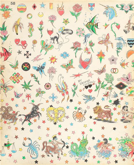Dennis Cockell | A Group of Traditional/Sailor-Style Tattoo Flash ...