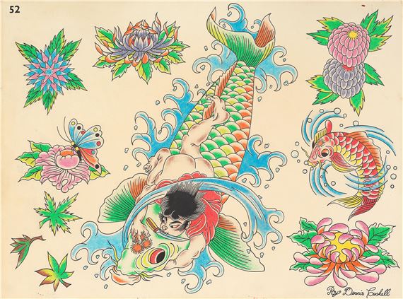 Dennis Cockell | A Group of Japanese-Style Tattoo Flash | MutualArt