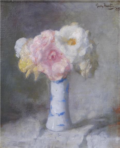 Georg Rueter | Rozen in porseleinen vaasje | MutualArt