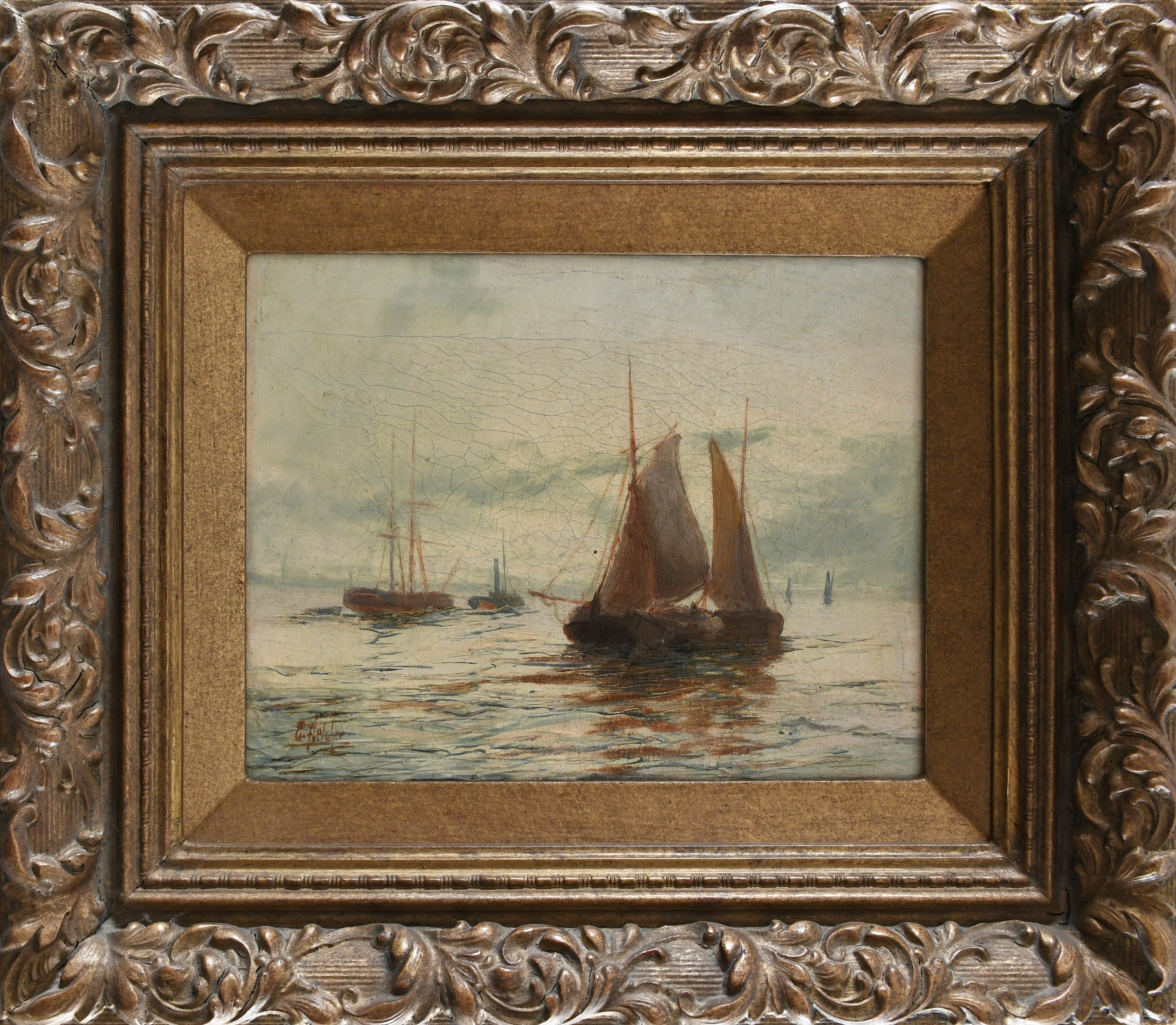 Edward Henry Eugene Fletcher | Shipping and barges on the Thames ...