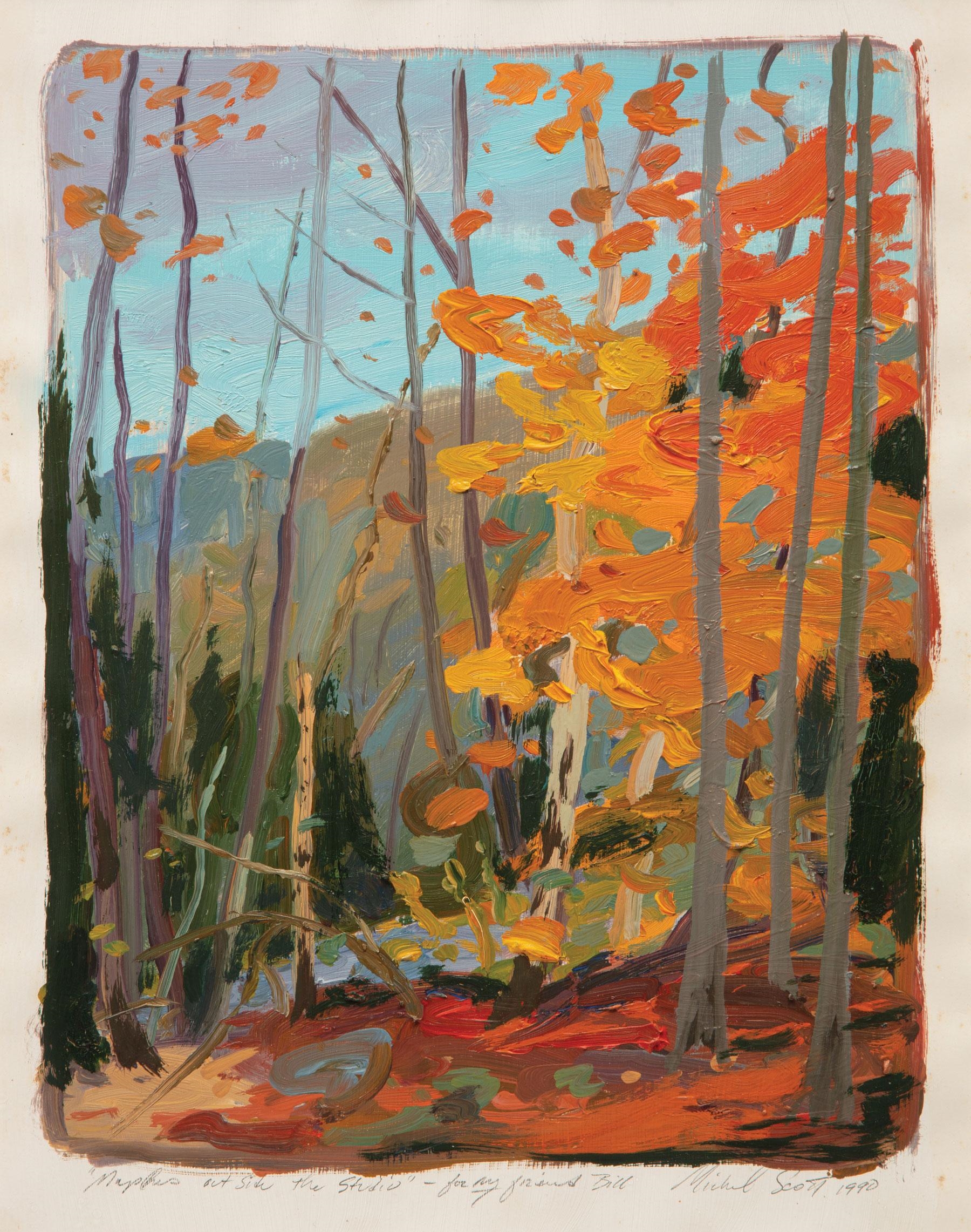Michael Scott | Maples Outside the Studio (1990) | MutualArt