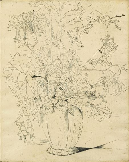 Gordon Cook | Flowers in a Victorian Jar | MutualArt