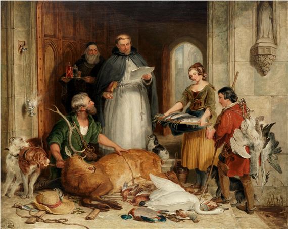 Edwin Landseer | Bolton Abbey in the olden times | MutualArt