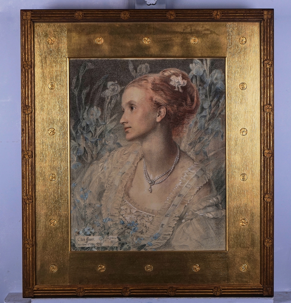 Anthony Frederick Augustus Sandys | Portrait of Clara Flower (1872 ...