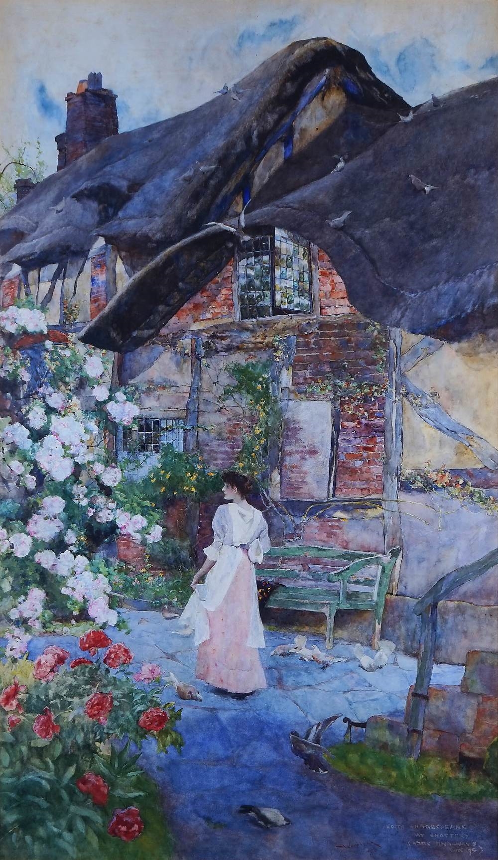 David Woodlock | At Anne Hathaway’s Cottage (1900) | MutualArt