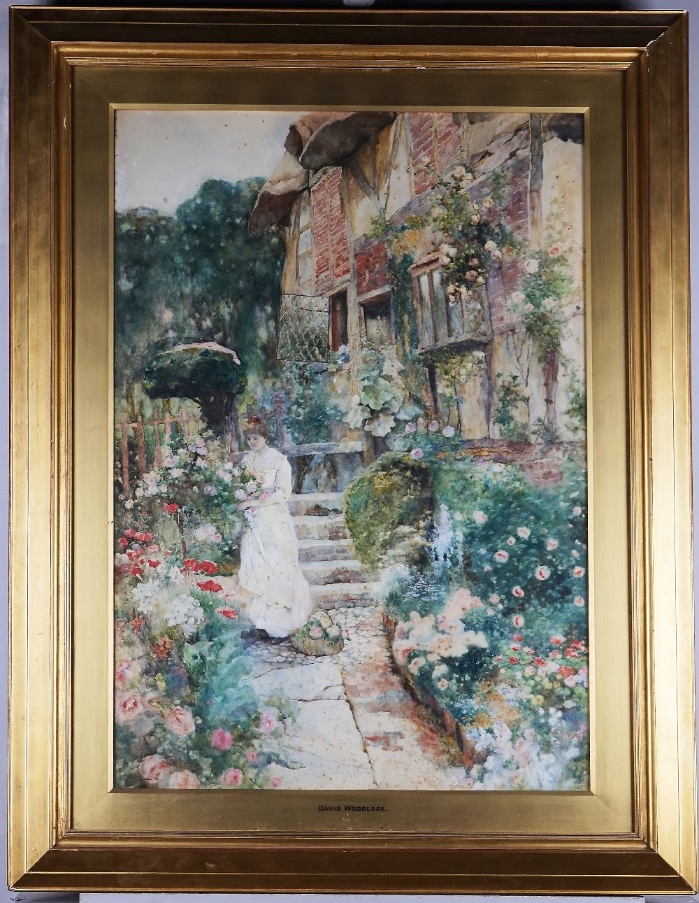 David Woodlock | Gathering Roses (1902) | MutualArt