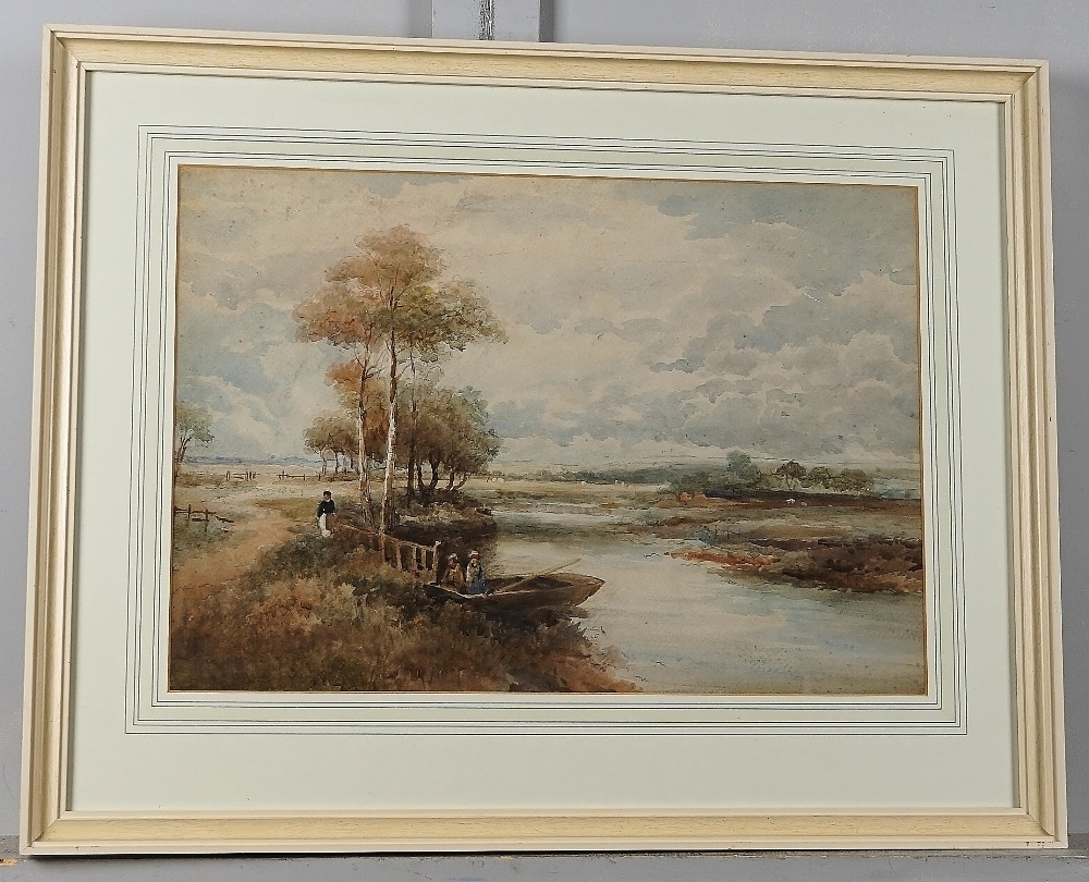 Robert William Arthur Rouse | A river landscape; A river flowing ...