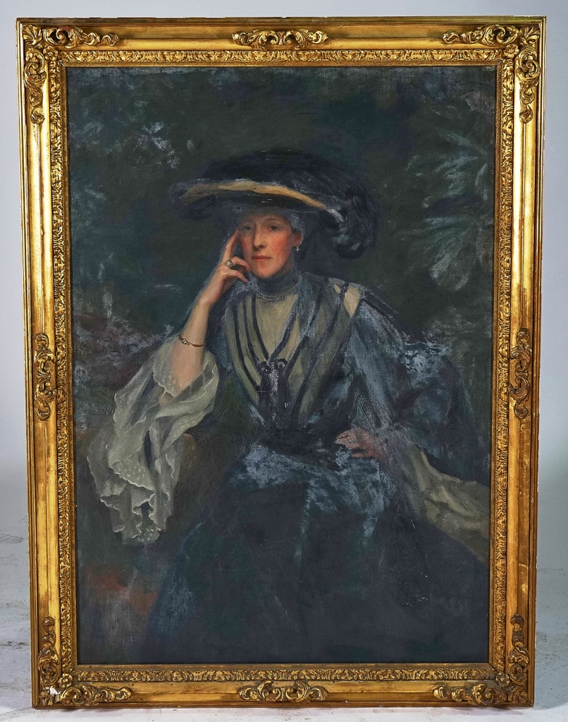 Henry Harris Brown | Portrait of Lady Hamilton, three-quarter length ...