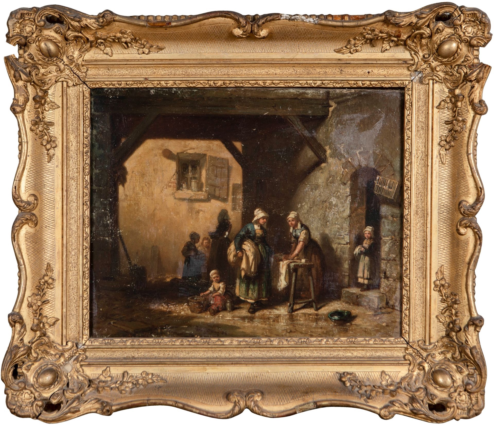 Alexis Auguste Darcy-Dumoulin | The laundresses | MutualArt