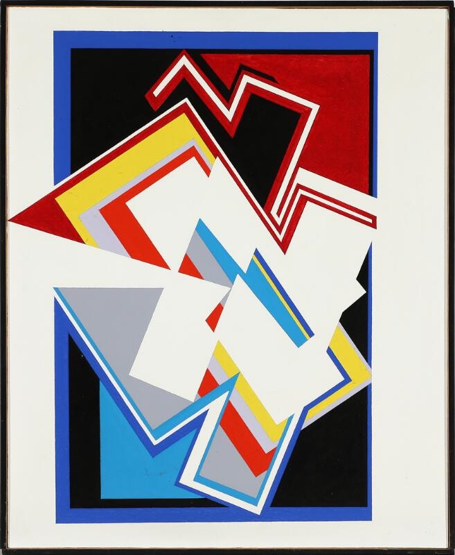 Arne Heuser | X-plan Signed on the reverse Arne Hauser 69 | MutualArt