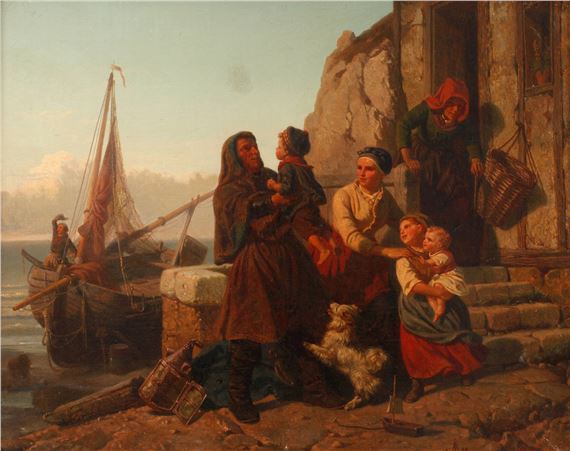 Rudolf Jordan | Freudige Heimkehr (1855) | MutualArt