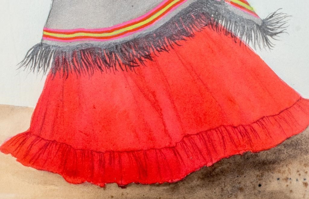 Sharon Ross | Sharon Ross Native American Woman Watercolor (1951 ...