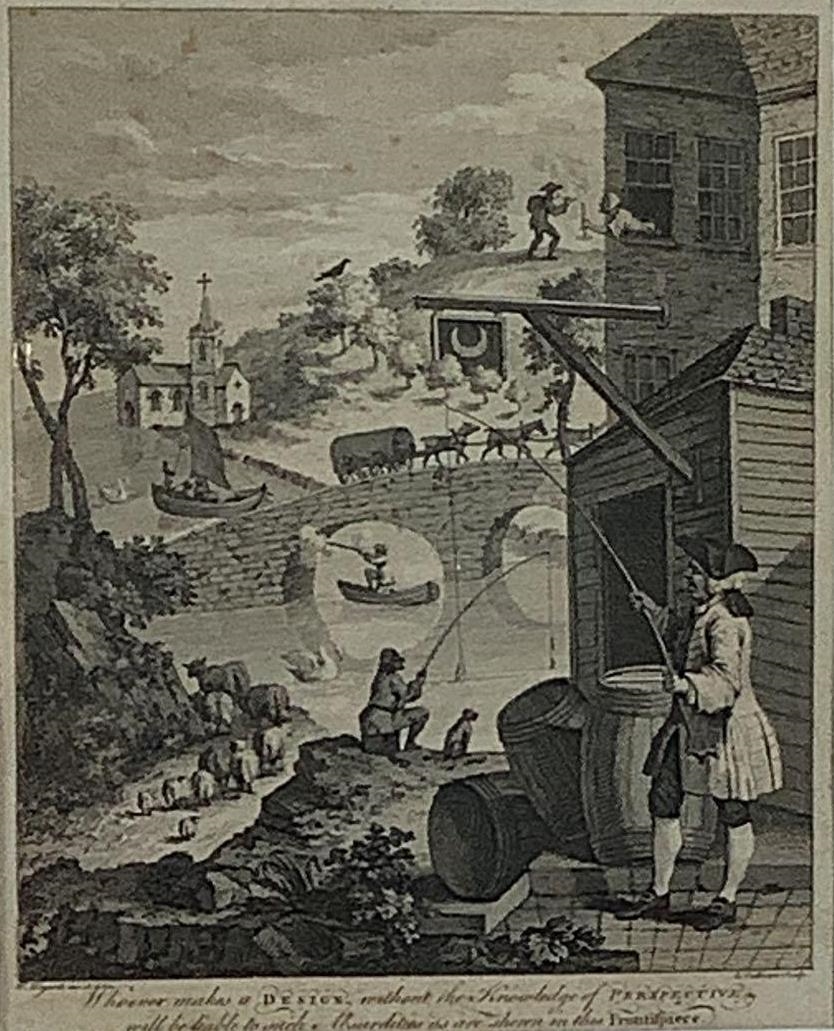 William Hogarth | Engraving of European village scene with several ...
