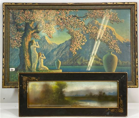 Henri G. Reynard | Reyard and titled Love's Echo and Art Deco print ...