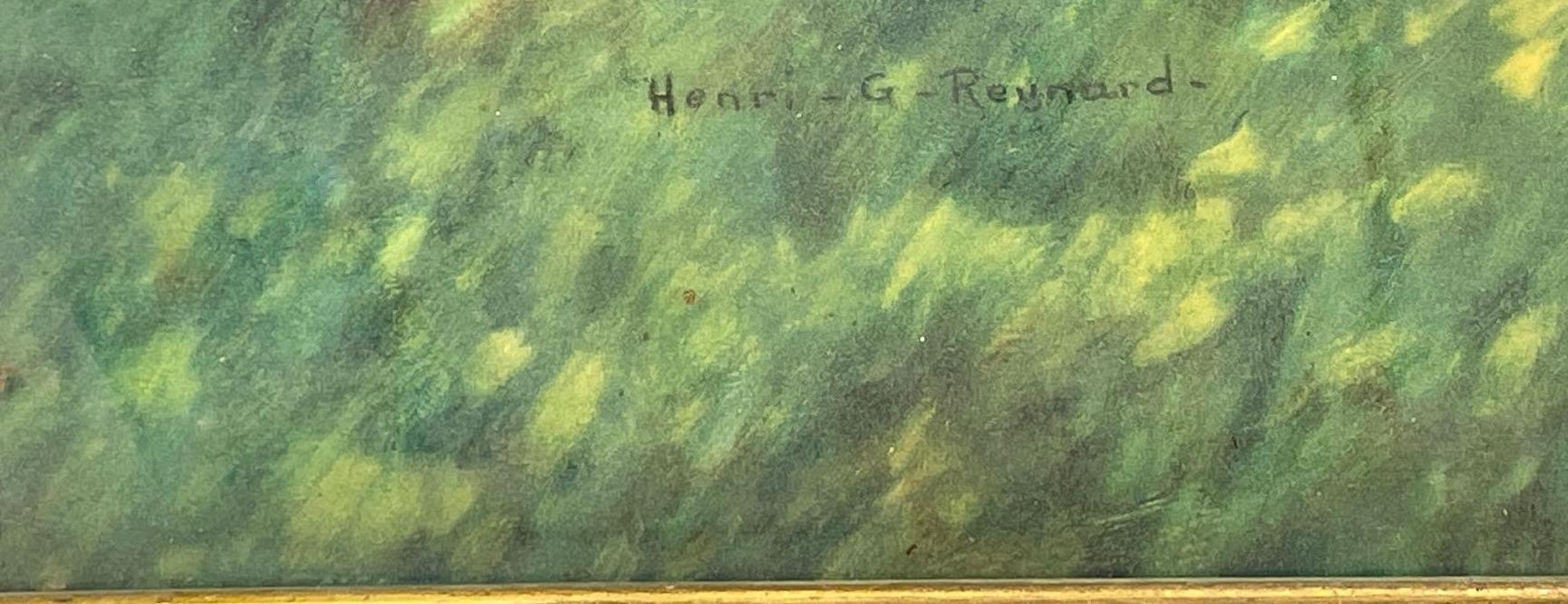 Henri G. Reynard | Reyard and titled Love's Echo and Art Deco print ...