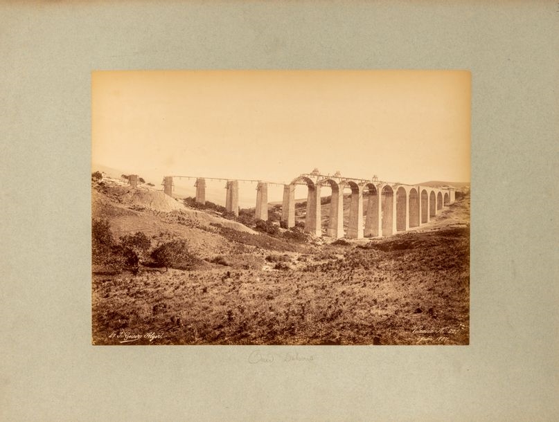 Jean Geiser | Set of 10 photos on the construction of the railroad in ...