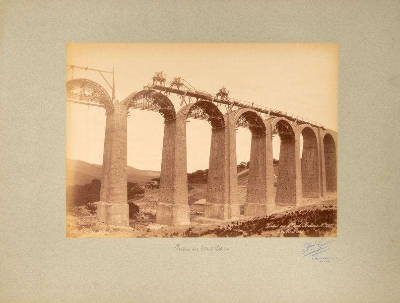 Jean Geiser | Set of 10 photos on the construction of the railroad in ...