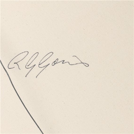 Ron Goins | Pair of Black-on-Black Abstract Paintings | MutualArt