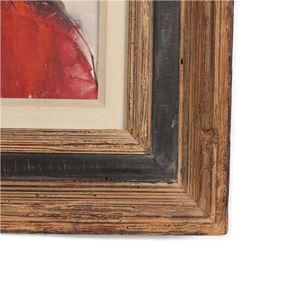 Bernard Locca | Young Woman in Red (1958) | MutualArt