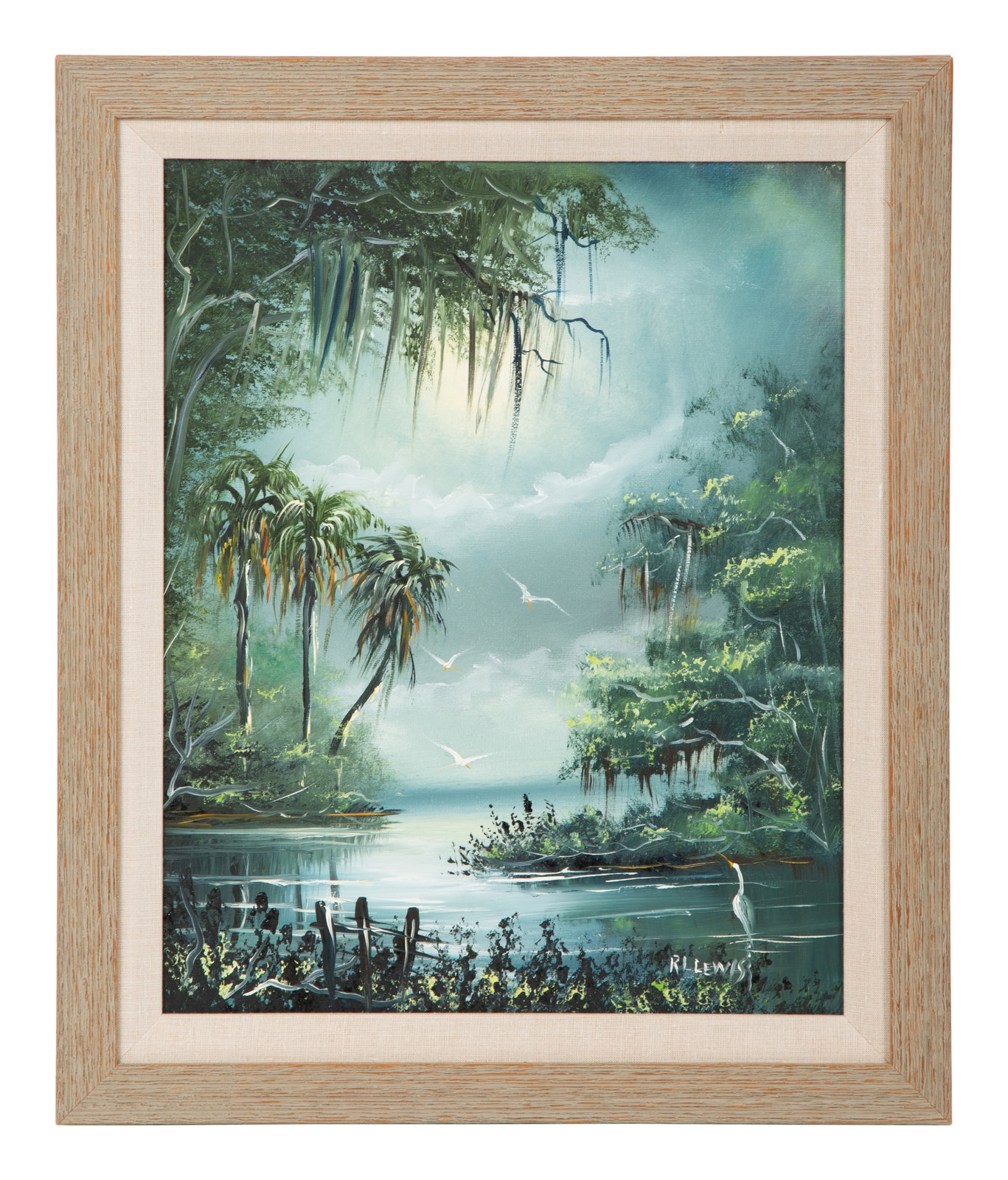 Robert Lewis | Florida Highwayman - View with White Heron | MutualArt