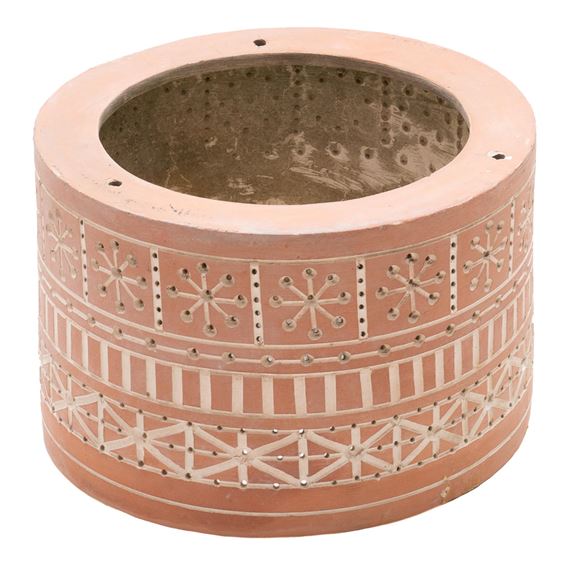 Beaumont Leavell Mood | Vintage perforated ceramic pendant light ...